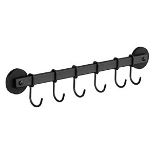 navaris magentic grill hooks - magnetic hook bar holder for hanging grilling bbqing tools utensils tongues spatchulas oven mitts - bbq tool hanger