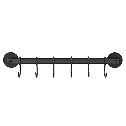 Navaris Magentic Grill Hooks - Magnetic Hook Bar Holder for Hanging Grilling BBQing Tools Utensils Tongues Spatchulas Oven Mitts - BBQ Tool Hanger