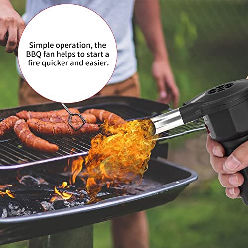 GLOGLOW Outdoor Cooking BBQ Air Blower, Portable Barbecue Fire Blower for Camping Hiking Grill Picnic Stove