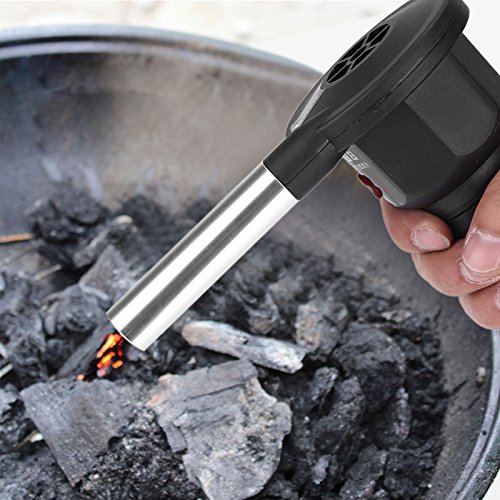 GLOGLOW Outdoor Cooking BBQ Air Blower, Portable Barbecue Fire Blower for Camping Hiking Grill Picnic Stove