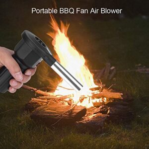 GLOGLOW Outdoor Cooking BBQ Air Blower, Portable Barbecue Fire Blower for Camping Hiking Grill Picnic Stove