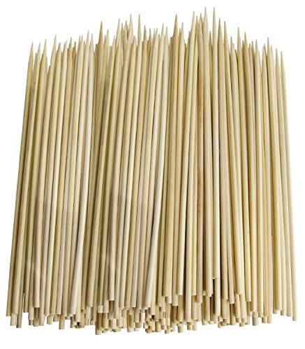 Value Pack of 600 Thin Bamboo Skewers (6 Inch)