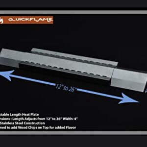 Set of 3 Stainless Steel Heat Plates for Brinkmann Grill Models