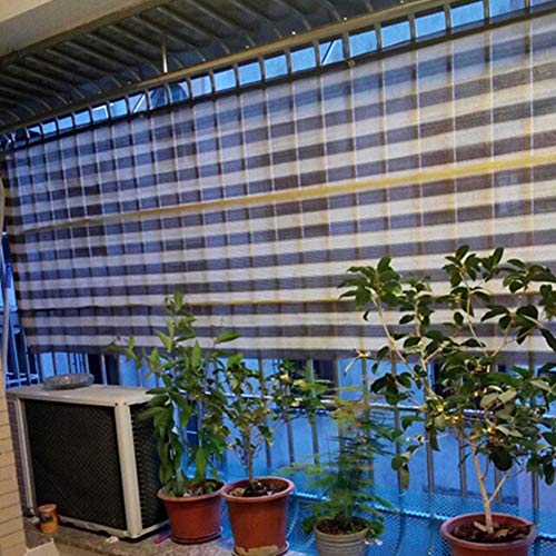 LIANGJUN Shading Sunshade Net, Privacy Fence Screen Mesh Sun Protection Backyard Rails Balcony Outdoor 168GSM, Customized (Color : A, Size : 0.9mX5m)