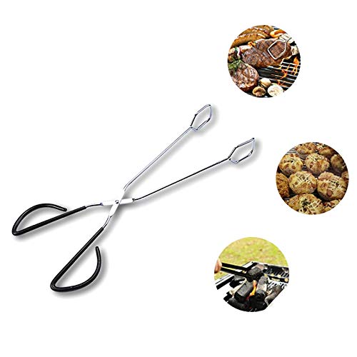 JAHH BBQ Tongs Kitchen Tongs Clip Clamp Stainless Steel Food Tongs Cooking Scissors Tongs Buffet Pliers Barbecue