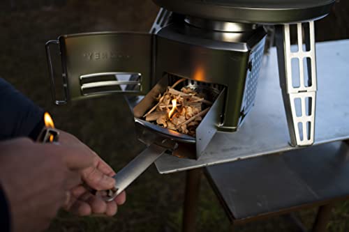 Roccbox Wood Burner 2.0, Accessories, Wood Fire, Outdoor Cooking, Burning, Backyard, Use with Gozney Roccbox Pizza Oven