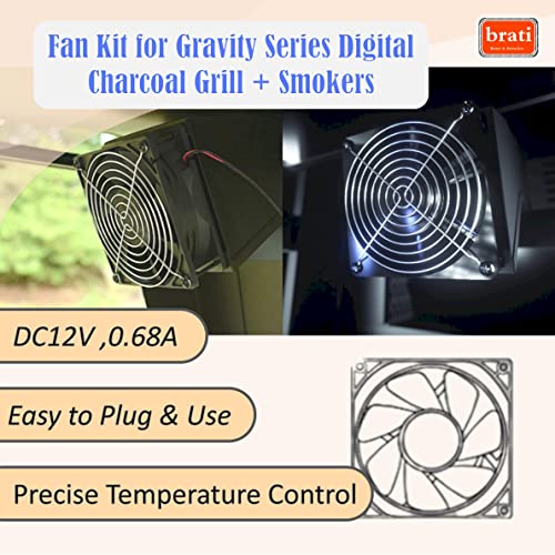 Replacement 9904190040 - Fan Kit Compatible with Masterbuilt Gravity Series 560/800/1050 Digital Charcoal Grill and Smoker