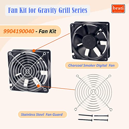 Replacement 9904190040 - Fan Kit Compatible with Masterbuilt Gravity Series 560/800/1050 Digital Charcoal Grill and Smoker