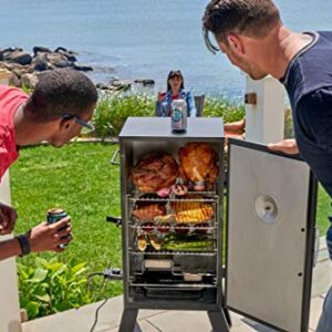 Cuisinart COS-330 Vertical Electric Smoker, Three Removable Smoking Shelves, 30", 548 sq. inches Cooking Space