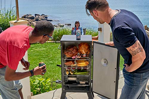 Cuisinart COS-330 Vertical Electric Smoker, Three Removable Smoking Shelves, 30", 548 sq. inches Cooking Space