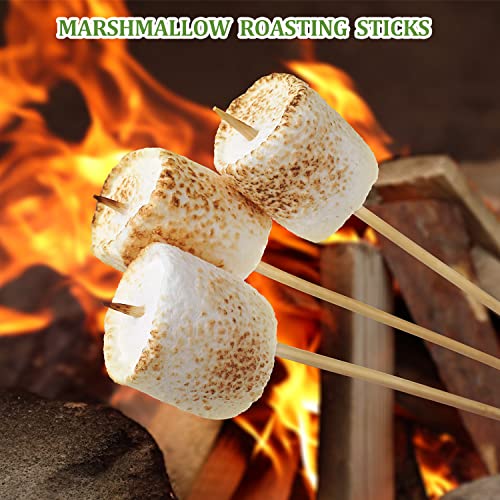 120 PCS Marshmallow Roasting Sticks - Smores Sticks for Fire Pit, Extra Long 36 Inch 5mm Thick Heavy Duty Bamboo Skewers, Kids Safe Roasting Sticks for Campfire, Camping, and Parties(36 Inch -120 PCS)