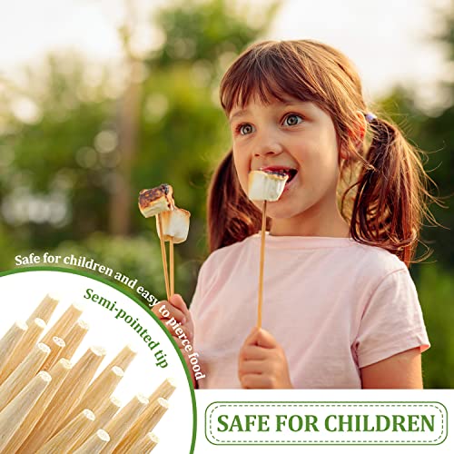 120 PCS Marshmallow Roasting Sticks - Smores Sticks for Fire Pit, Extra Long 36 Inch 5mm Thick Heavy Duty Bamboo Skewers, Kids Safe Roasting Sticks for Campfire, Camping, and Parties(36 Inch -120 PCS)