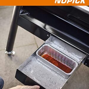 NUPICK 35 Pack Drip Pan Compatible for Weber SmokeFire EX4 / EX6 / EPX6, Genesis II 400/600, Summit 400/600 Series Grills, Disposable Aluminum Foil Grease Trays, 11.1" x 4.75" x 2.5"