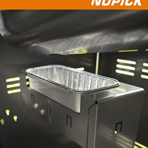 NUPICK 35 Pack Drip Pan Compatible for Weber SmokeFire EX4 / EX6 / EPX6, Genesis II 400/600, Summit 400/600 Series Grills, Disposable Aluminum Foil Grease Trays, 11.1" x 4.75" x 2.5"