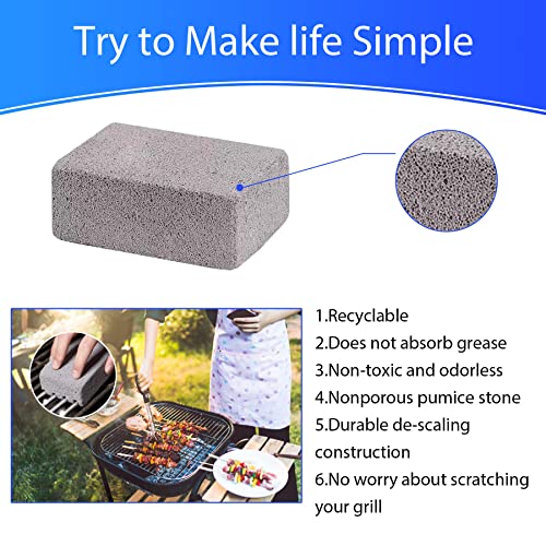 BenMountain Pumice Stone for  Toilet Cleaning, BBQ Grills Cleaning and Remove Water Rings Stains on Toilets Bowls, Bathtubs, and Pool Shower Tiles (1)