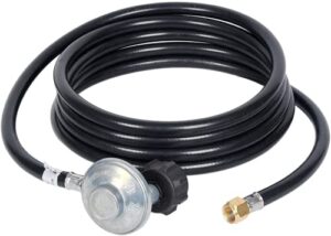 gassaf 12 ft propane regulator hose propane fire pit hose kit for mr. heater propane heater，portable fire pit, generator and more， 3/8" female flare nut connection