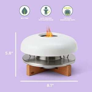 Chef’n Sweet Spot Tabletop Smores Maker, Can Be Used Indoors or Outdoors, White/Wood