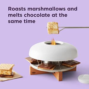 Chef’n Sweet Spot Tabletop Smores Maker, Can Be Used Indoors or Outdoors, White/Wood