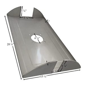 diffuser plate compatible with pit boss 1000 series pellet grills, 1100ps1-6