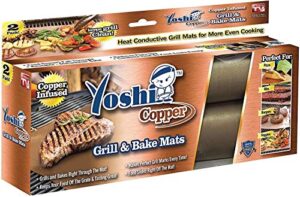 yoshi copper grill and bake mats (set of 2)