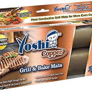 Yoshi Copper Grill and Bake Mats (Set of 2)