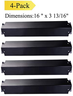 Votenli P9332A (4-Pack) 16" Porcelain Steel Heat Plate Replacement for Charboil 463225312, 463225315, 463244011, 463257010, 466244011, 466244012, 463224912, 463231711, 463247209, 463247310, 463247512