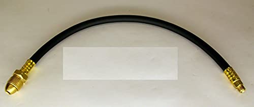 H0MEpartss 24" Rubber Hose Pigtail Male POL to 1/4" Male Inverted Flare Propane LPG CGA-510