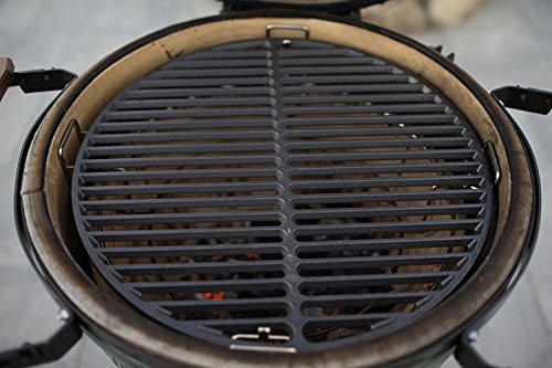 Dracarys 15" Cast Iron Grate Grids Sear Grate Fire Pit, Round Cooking Grate Big Green Egg Accessories Fit for Medium Big Green Egg Grill Dome Char-Griller or Same Size Charcoal Grill(Medium - 15")