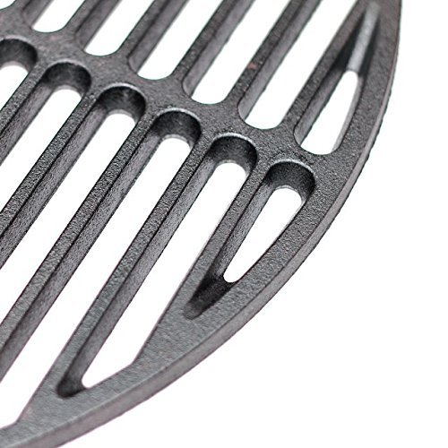 Dracarys 15" Cast Iron Grate Grids Sear Grate Fire Pit, Round Cooking Grate Big Green Egg Accessories Fit for Medium Big Green Egg Grill Dome Char-Griller or Same Size Charcoal Grill(Medium - 15")