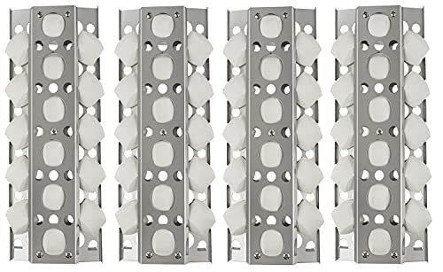 Cookingstar New Upgrade Stainless Steel Heat Plate, Heat Shield, Heat Tent, Burner Cover, Vaporizor Bar, and Flavorizer Bar Replacement for Select Turbo Gas Grill Models (Pack of 4)