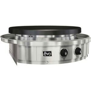 evo affinity 30g series built-in grill (10-0055-ng), seasoned steel cooktop, natural gas