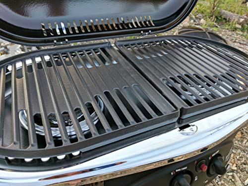 Stanbroil Cast Iron Grill Cooking Grates Replacement Parts for Coleman Roadtrip Swaptop Grills LX LXE LXX, 2 Pack