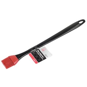 Chef Craft Select Silicone Basting Brush, 13.5 inches in length, Red/Black