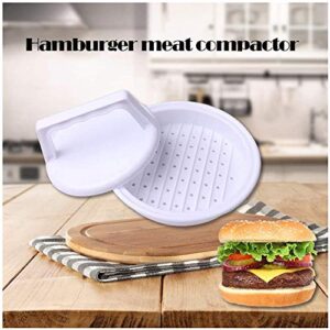 AISIBO 2 Piece Hamburger Press, Plastic Burger Press, Hamburger Maker Meat Press Set