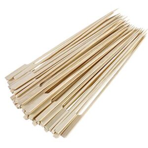 Gmark Bamboo Paddle Skewers 12" 100pc/Bag, Kabob Skewers, BBQ Skewers for Outdoor Grilling GM1075