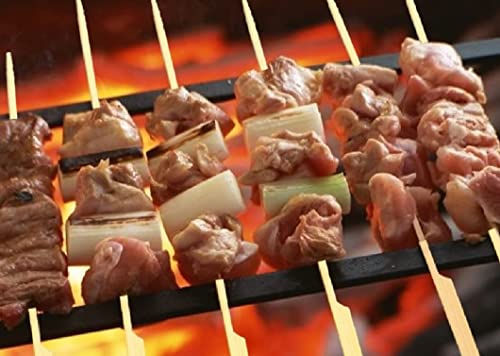 Gmark Bamboo Paddle Skewers 12" 100pc/Bag, Kabob Skewers, BBQ Skewers for Outdoor Grilling GM1075