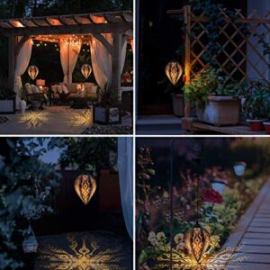 2 Pack Hanging Solar Lanterns + 2 Pack Hanging Solar Lanterns