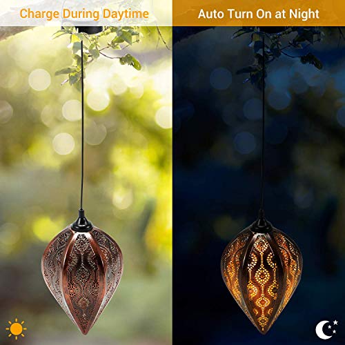 2 Pack Hanging Solar Lanterns + 2 Pack Hanging Solar Lanterns