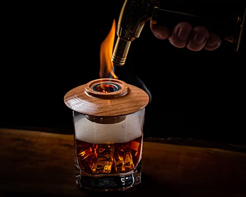 Premium Cocktail Smoker Kit with Torch and Wood Chips, 4 Flavors - Old Fashioned Smoker Kit, Bourbon & Whiskey Drink Smoker Infuser Kit - Whiskey Gifts for Men, Dad, Husband (No Butane)