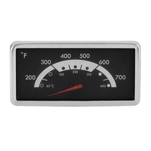 permasteel pp-20002-c-am kenmore oem gas grill type c temperature gauge (61200201), black and stainless steel