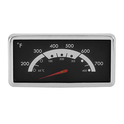 Permasteel PP-20002-C-AM Kenmore OEM Gas Grill Type C Temperature Gauge (61200201), Black and Stainless Steel