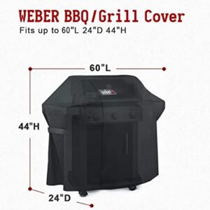 Grill Cover 7107 for Weber Genesis E and S Series Gas Grills (60 X 24 X 44inches)