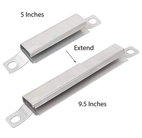 BBQ funland CT5592 (3-Pack) Universal Adjustable Stainless Steel Cross Over Tubes Replacement for Select Gas Grill Models by Kenmore, Charbroil and Others (Adjusts from 5 to 9.5 inch)