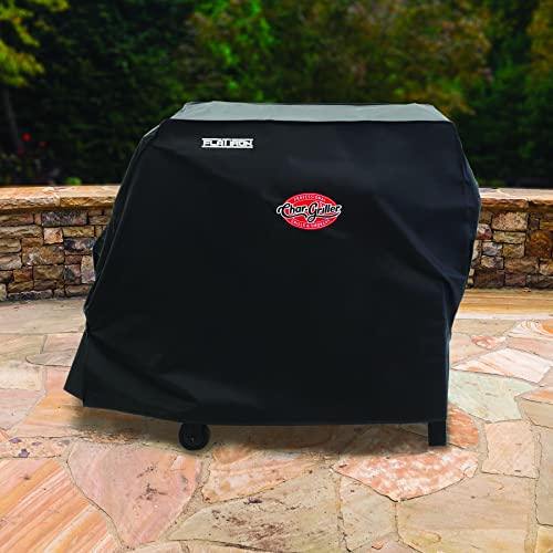 Char-Griller 8175 Flat Iron 2 Burner Outdoor Gas Griddle Grill Cover, Black