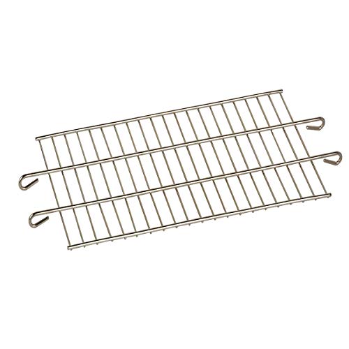 Skyflame Stainless Steel Flat Spit Rotisserie Grill Basket Fits for 5/16 Inch Square, 3/8 Inch Square, 1/2 Inch Hexagon Spit Rods