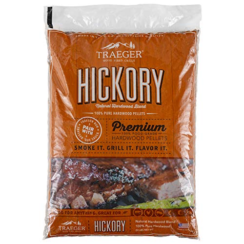 Traeger Grills PEL331 Signature Blend 100% All-Natural Hardwood Pellets - Grill, Smoke, Bake, Roast, Braise, and BBQ (20 lb. Bag) & PEL319 Hickory 100% All-Natural Hardwood Grill Pellets