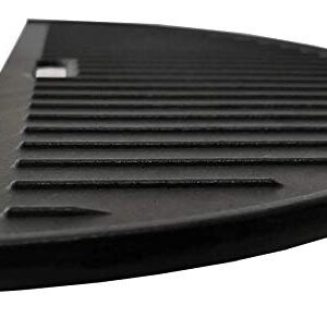 BBQ Grill 18-in Cast Iron Half Moon Griddle for Kamado Joe Big Green Egg Ceramic Kamado Grills