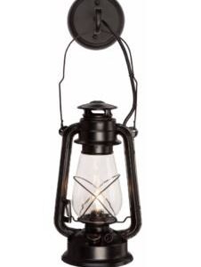 Rustic Lantern Wall Mounted Set - Large Black