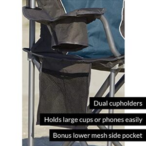 LivingXL by DXL Heavy Duty Portable Chair | Outdoor Lawn or Beach Chair with 500 lb Max Capacity, Lightweight Folding Frame