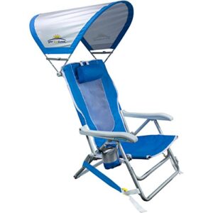 gci outdoor waterside sunshade backpack beach chair